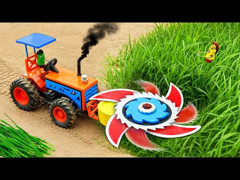 DIY Mini Tractor Grass Cutting Machine 🌿 Abandoned Farm Rescue | HP Mini