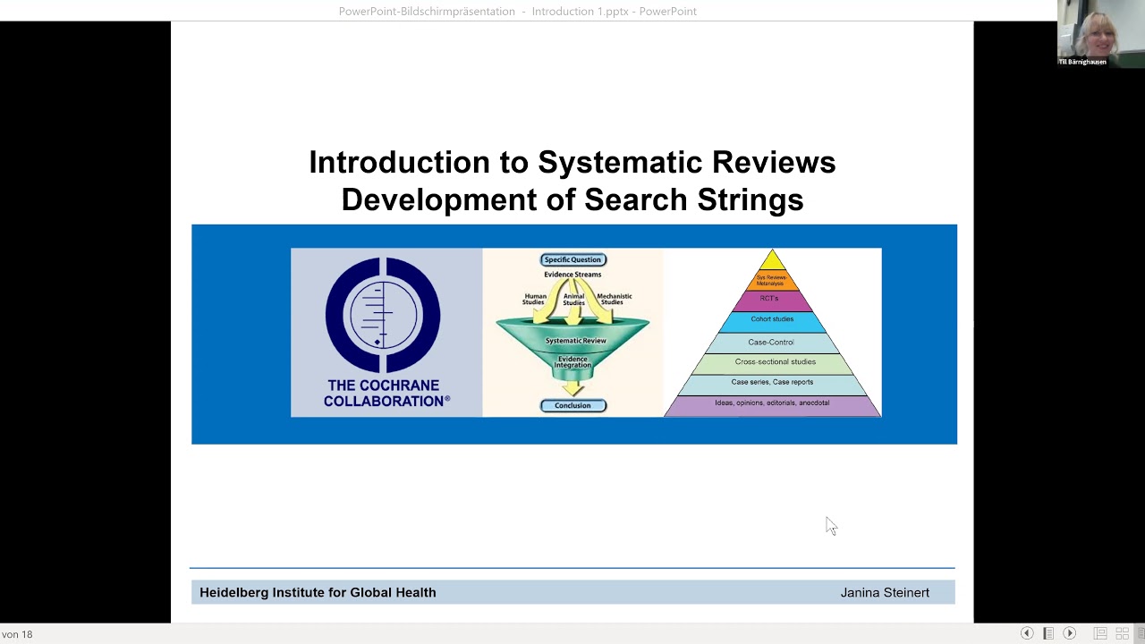 Introduction to Systematic Review - Development of Search Strings - 30. ...
