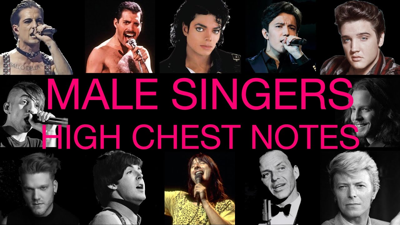 Male Singers High Chest Notes (C4-C6) - YouTube
