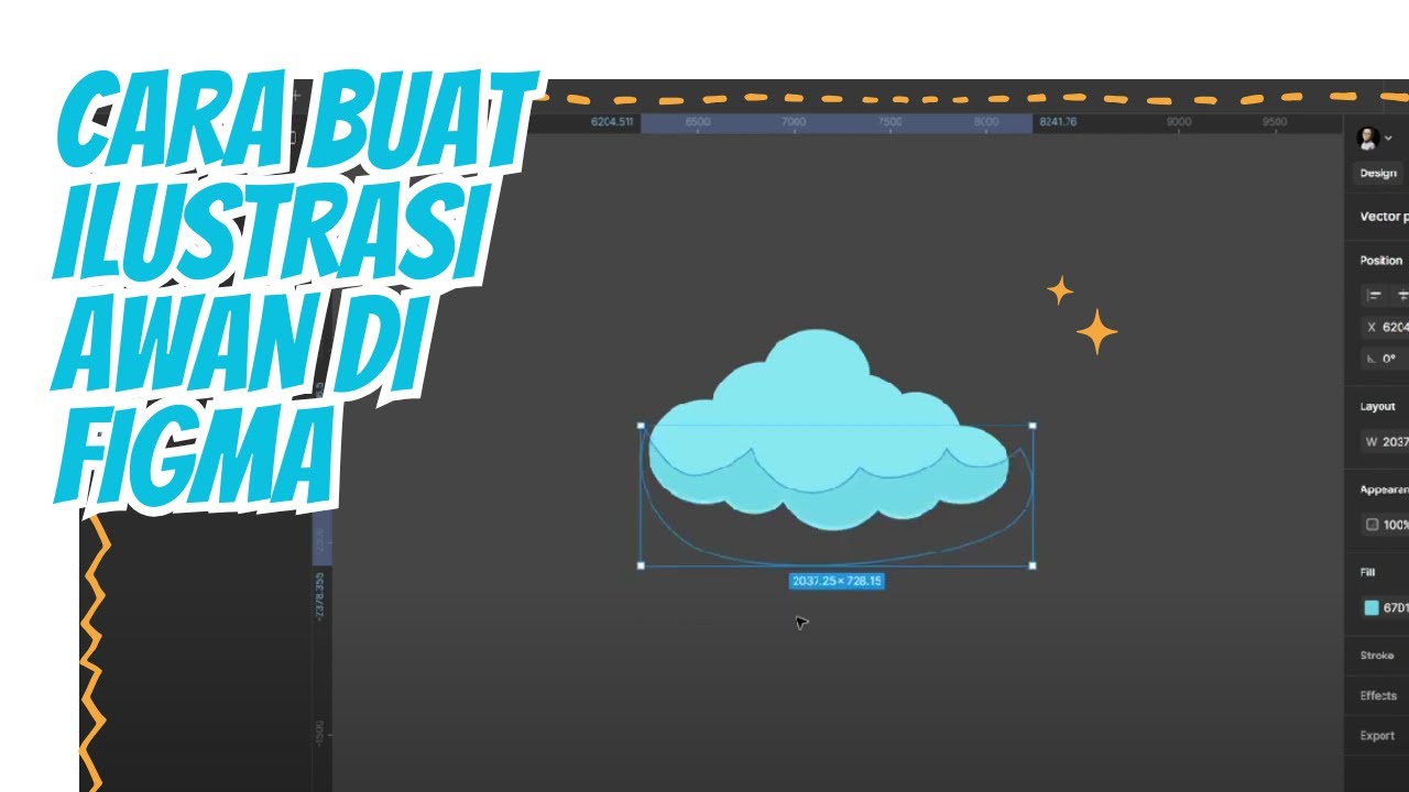 Tutorial Figma: Cara Membuat Ilustrasi Awan di Figma Disertai Tutorial ...