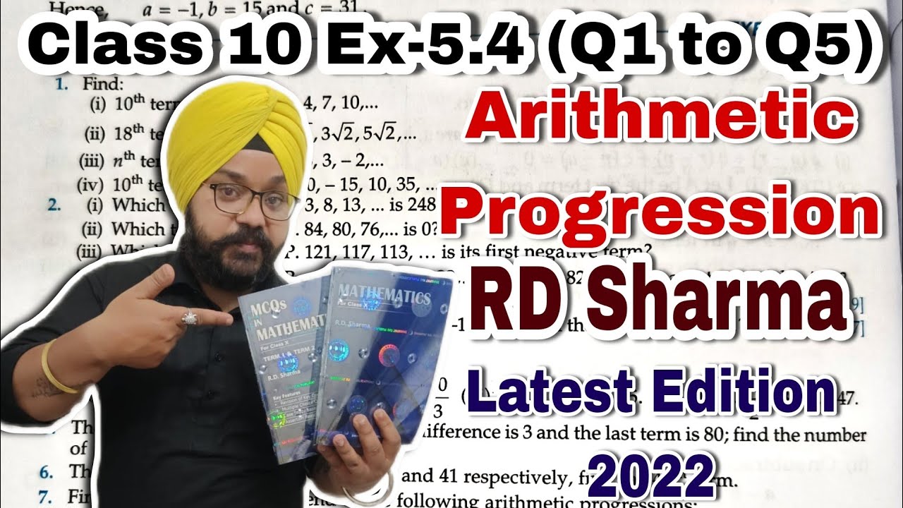 RD Sharma Class 10 Solutions Ex 5.4 Q1 to Q5 Chapter 5 Arithmetic ...