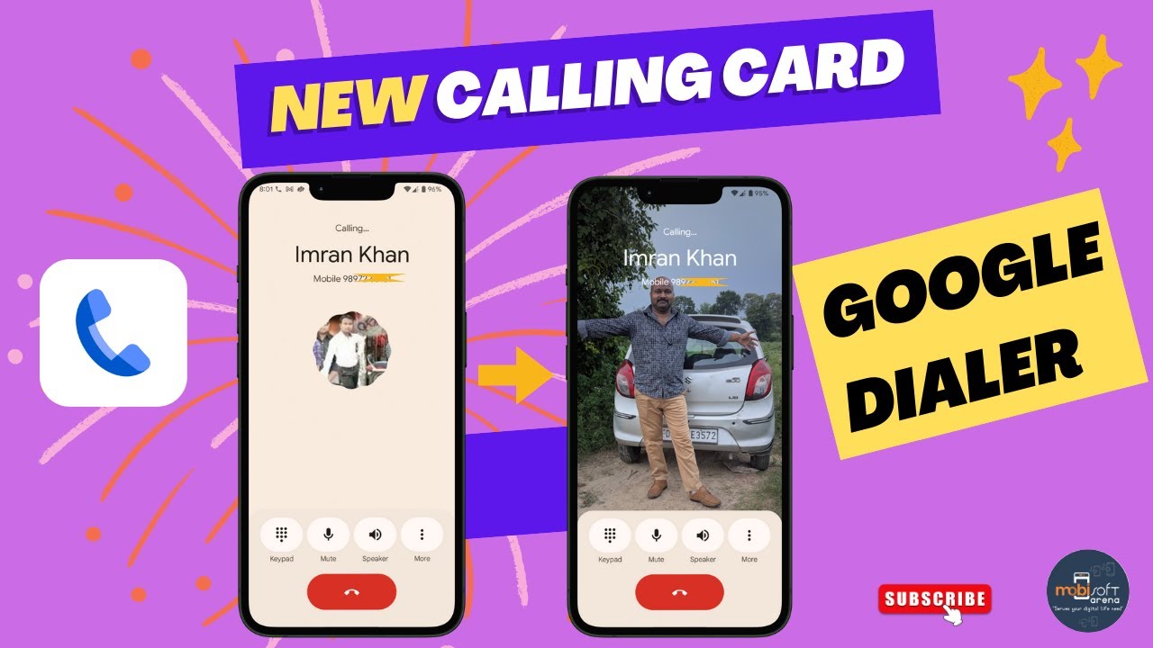 Google Dialer New Calling Card Feature 🔥Huge Contact Photos on Android ...