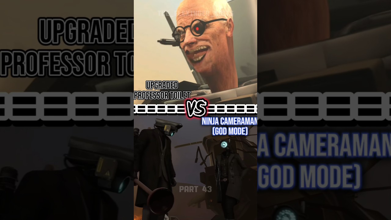 upgraded professor toilet vs double plunger cameraman (God mode) # ...