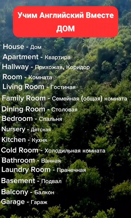 Учим английский вместе Слова на тему Дом Youtube
