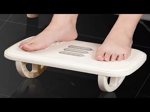 Rocking Footrest for under Desk Ergonomic Desk Leg Rest Rocker Balance Board Comfortable Foot Stool