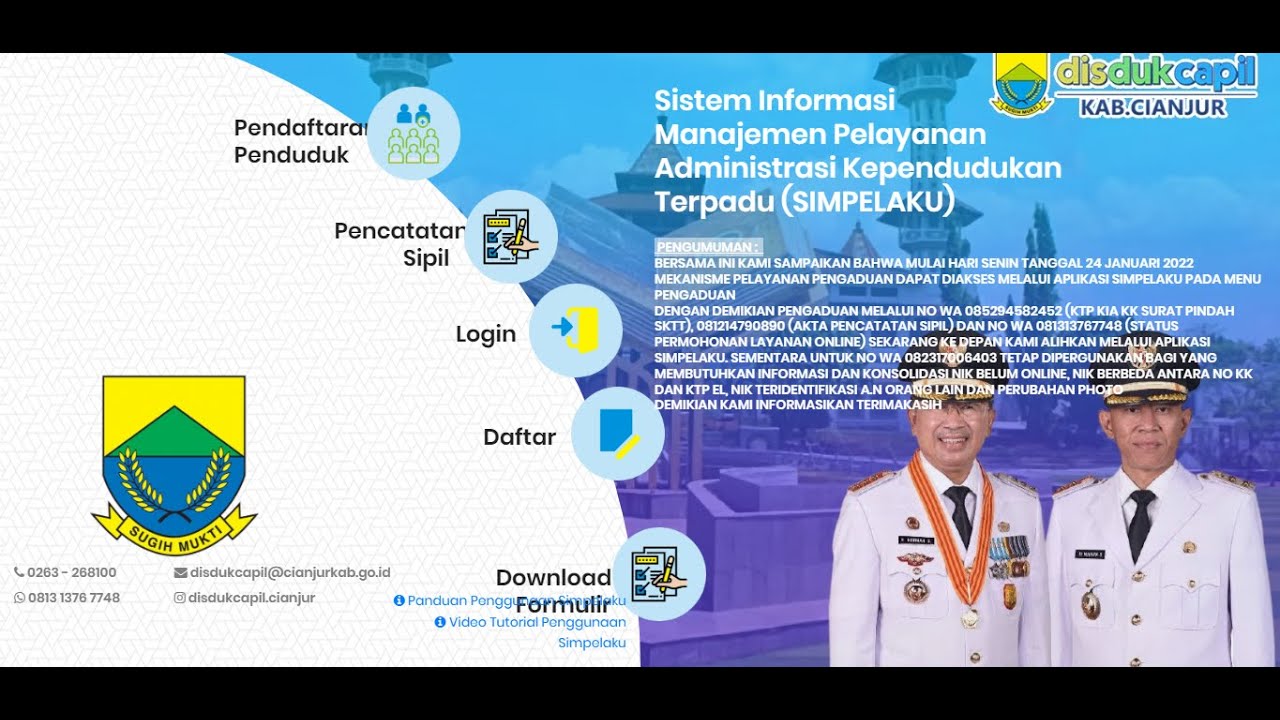 CARA PENGISIAN FORMULIR F2 01 ( SIMPELAKU KAB.CIANJUR ) #disdukcapil # ...