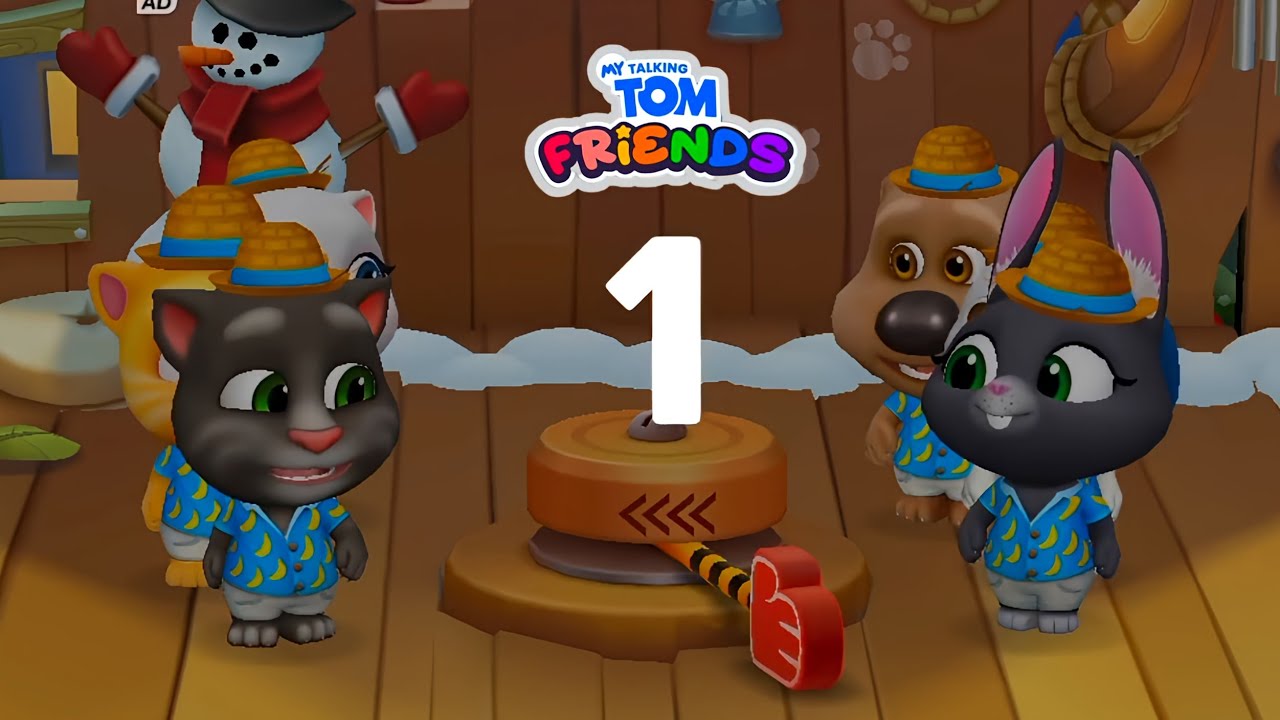 Tom Friends Jumping Round In The House 🏡 - My Talking Tom Friends ...
