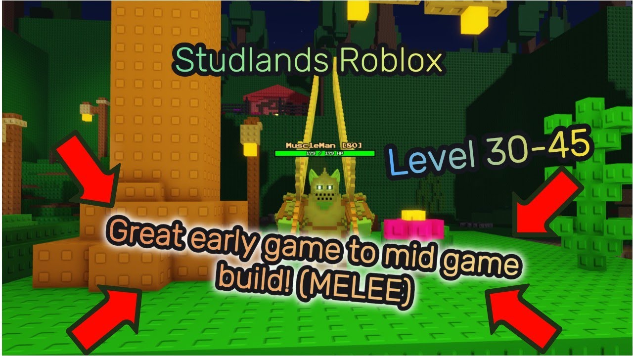 Studlands ROBLOX: Great early game/ mid game MELEE build ! - YouTube