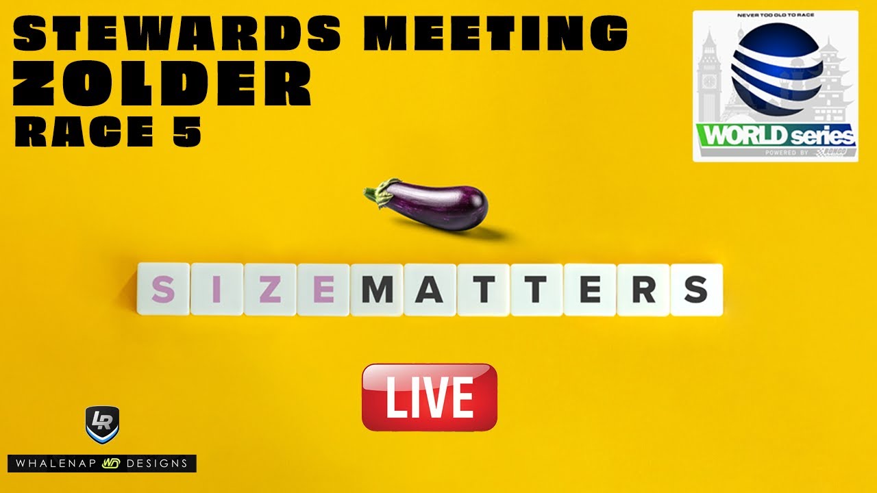 Stewards Meeting - Zolder - Bongo World Series - Size Matters - YouTube