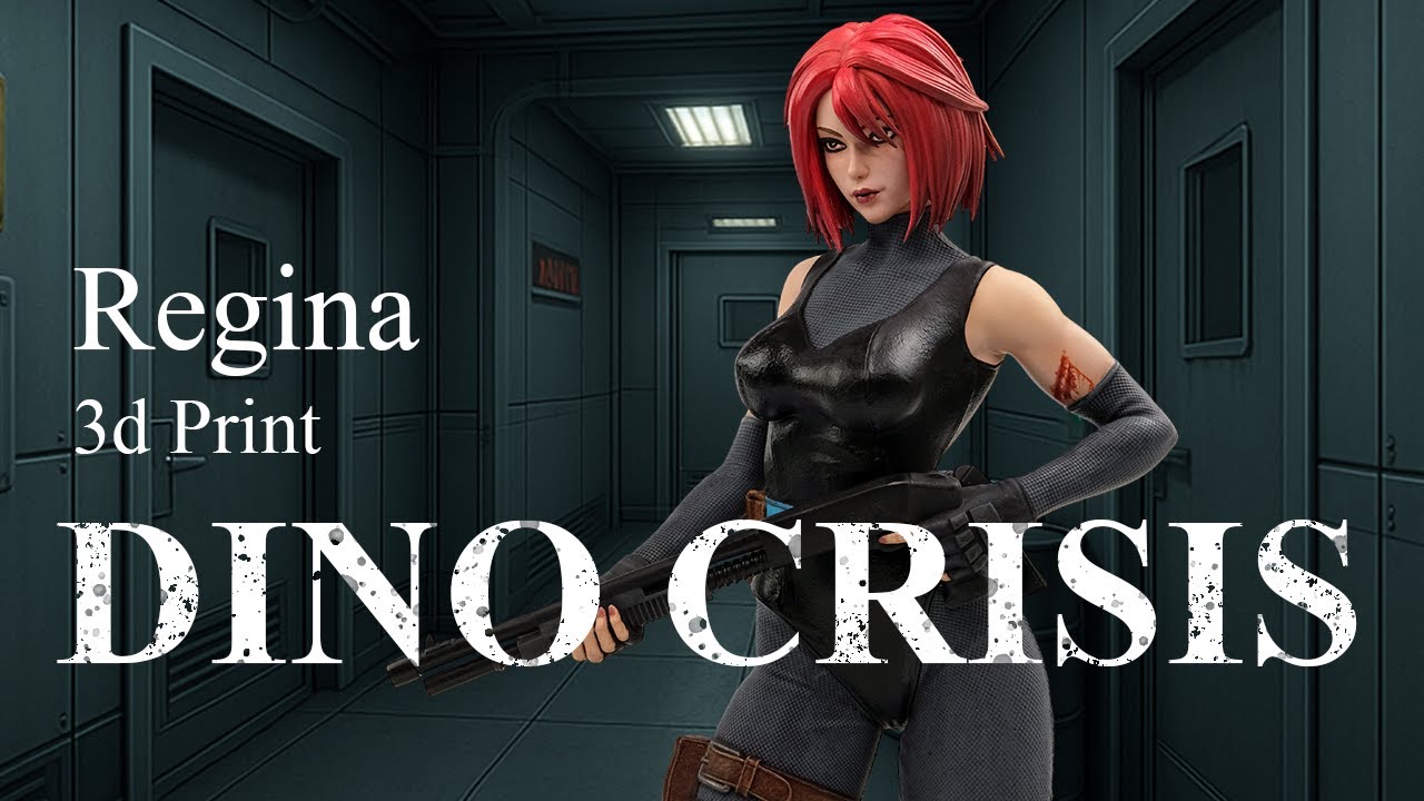 Dino Crisis Regina - 3D print - Clever Girl Edition - YouTube