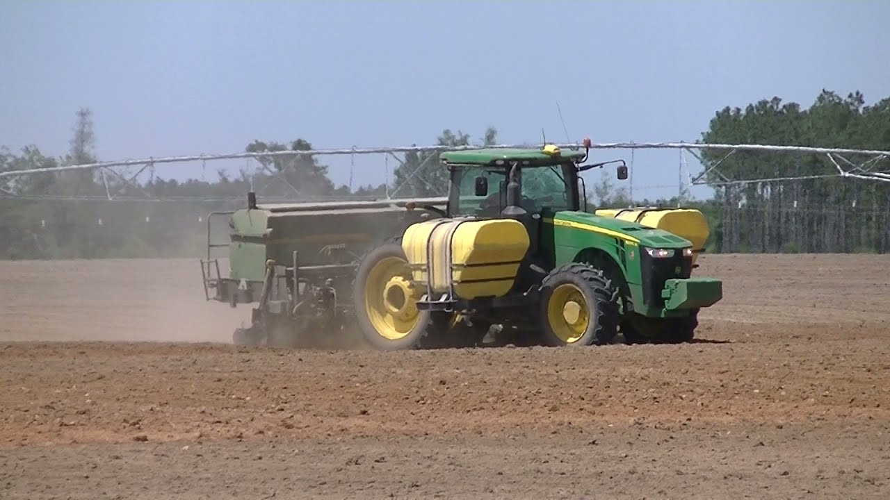 JOHN DEERE 8270R WITH CRUSTBUSTER TWIN ROW PLANTER. GREEN CIRCLES FARM ...