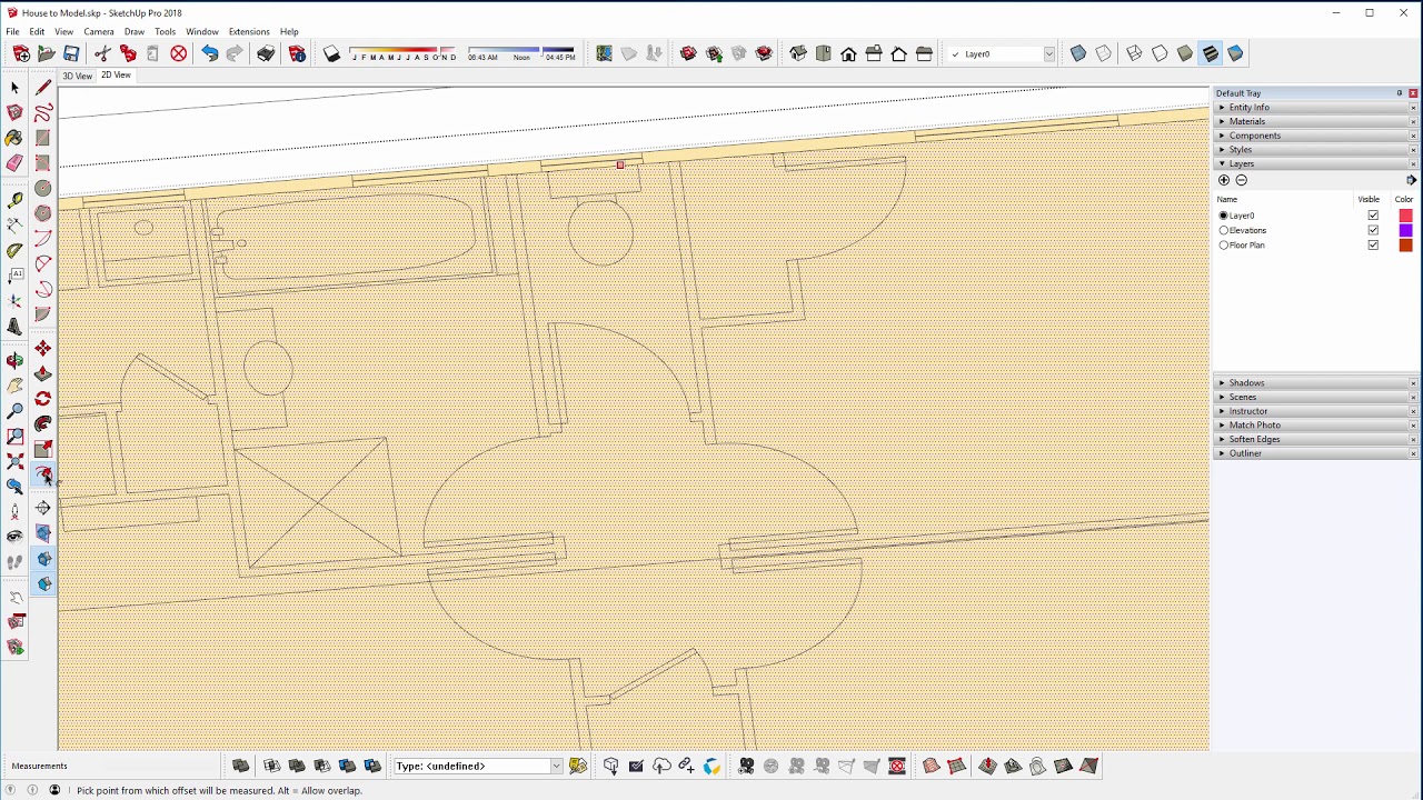 SketchUp Project 7 - 3D Modelling a Small House - YouTube