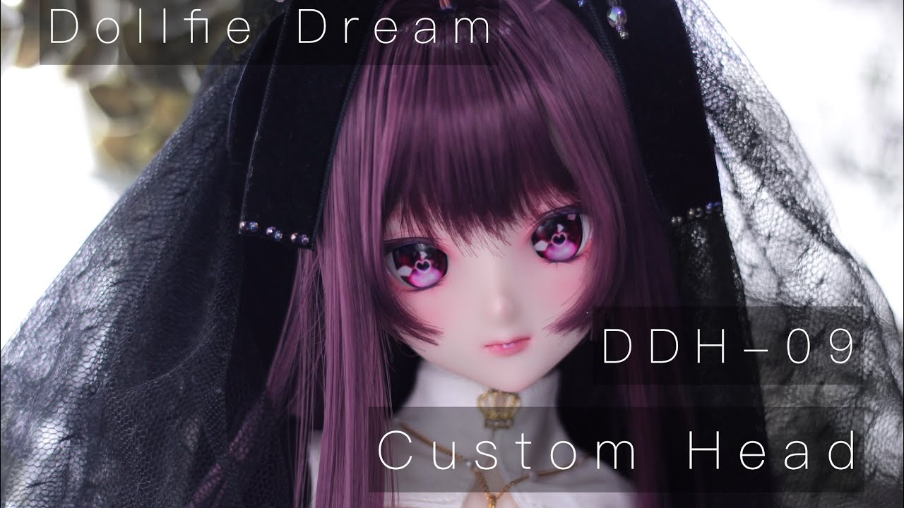 【ドール】DollfieDream DDH-09 CustomHead Makeup【BJD】 - YouTube