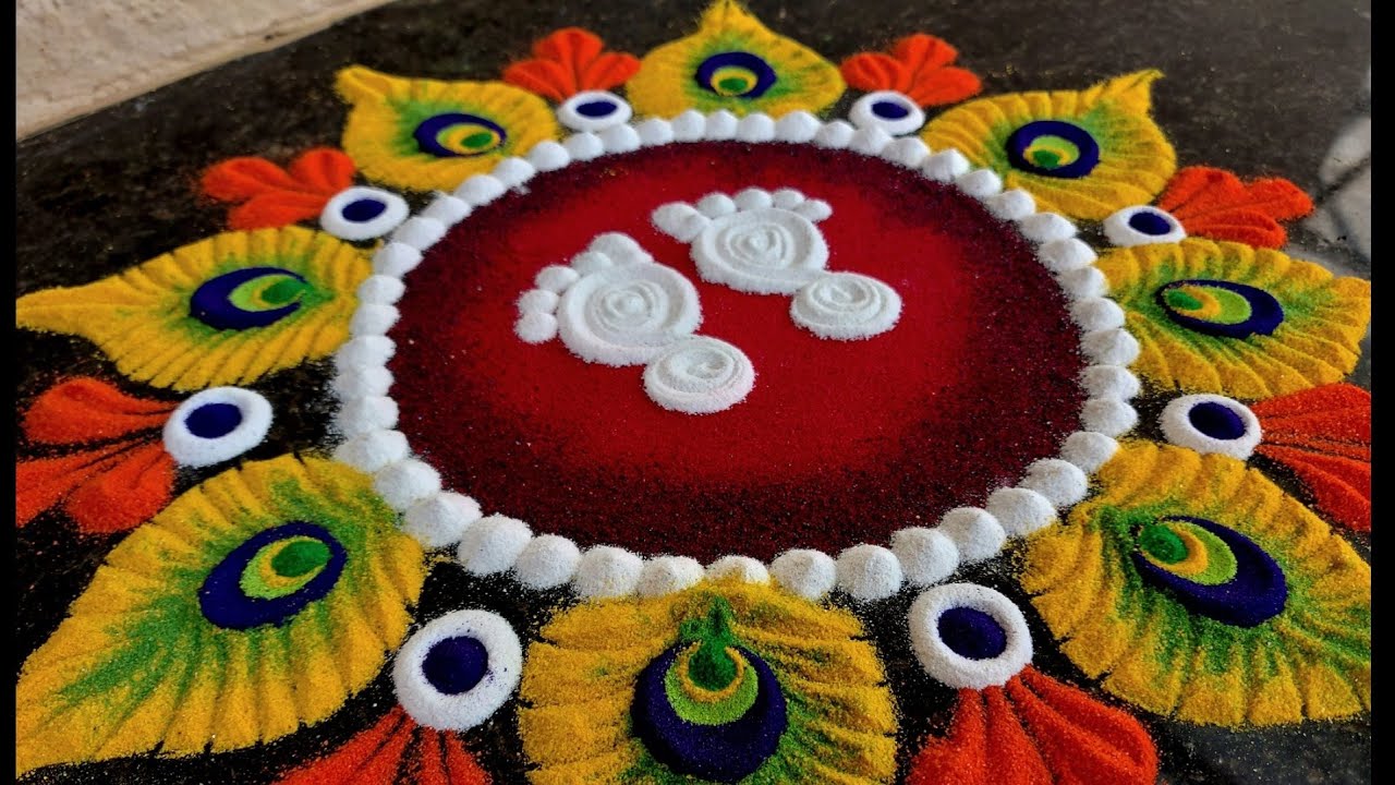 Easy and simple Rangoli, creative and innovative rangoli for festivals ...