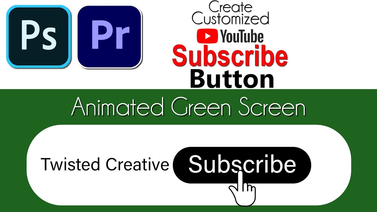 Create youtube Customized subscribe button with adobe photoshop and ...