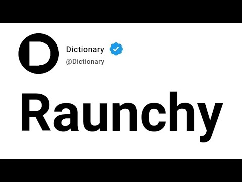 Raunchy Meaning In English - YouTube