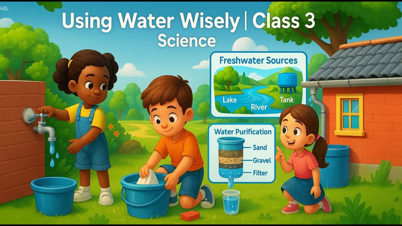 Using Water Wisely | Water Conservation for Kids | Power Learn Junior ...
