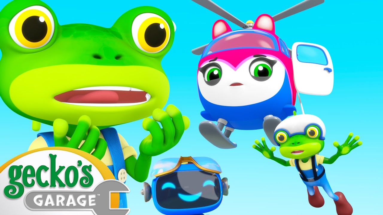 Kat's Rocket Sky Chase | Gecko's Garage | Rob the Robot & Friends ...