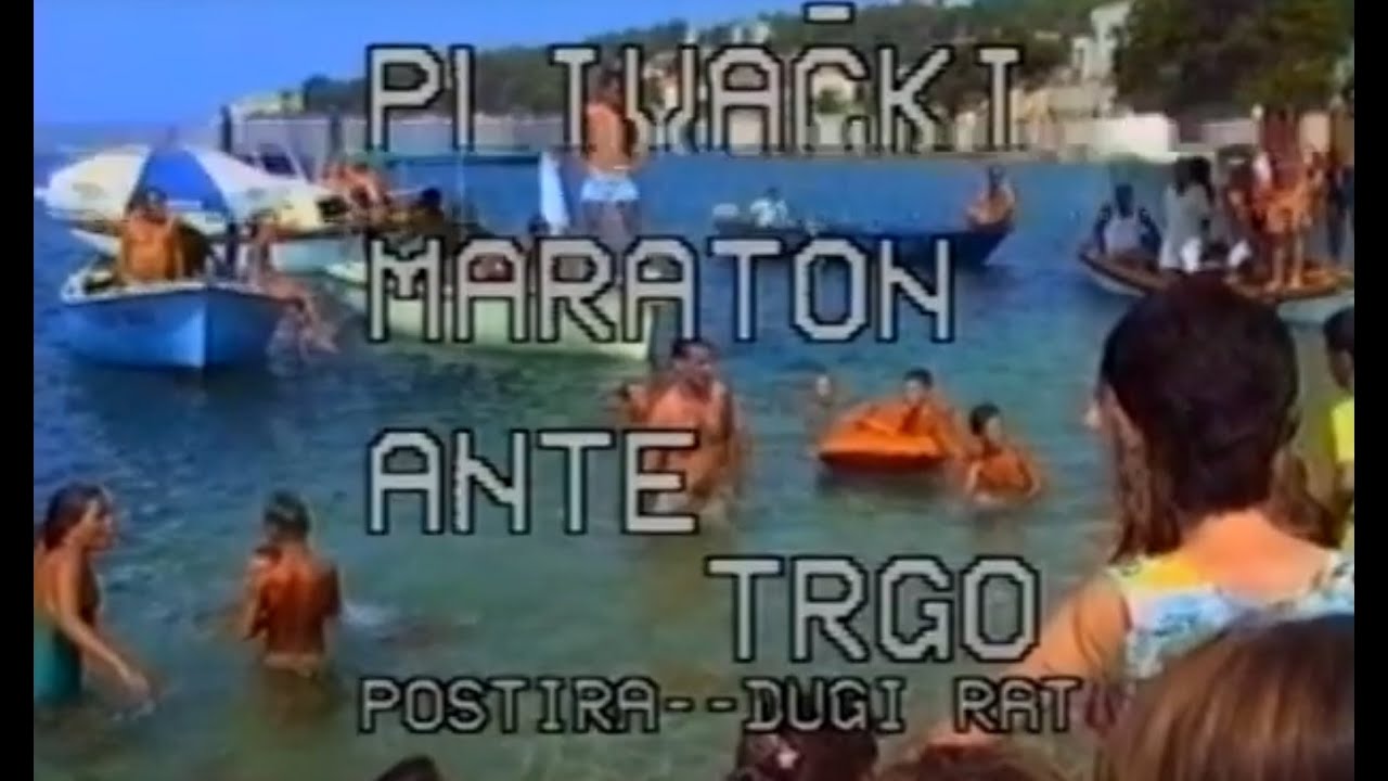 111 Plivački maraton Ante Trgo, Postira Dugi Rat - YouTube