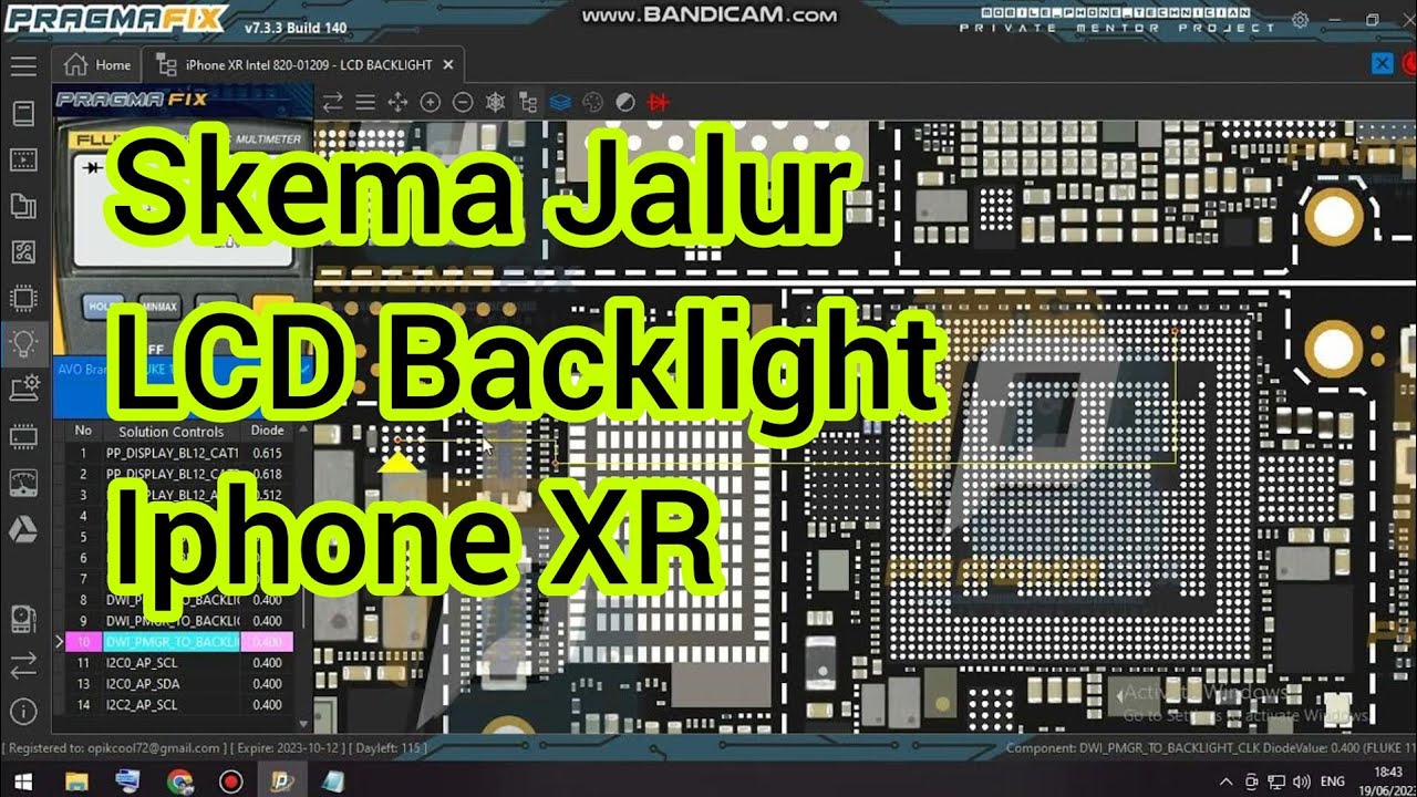 Skema-Jalur LCD Backlight Iphone XR - YouTube