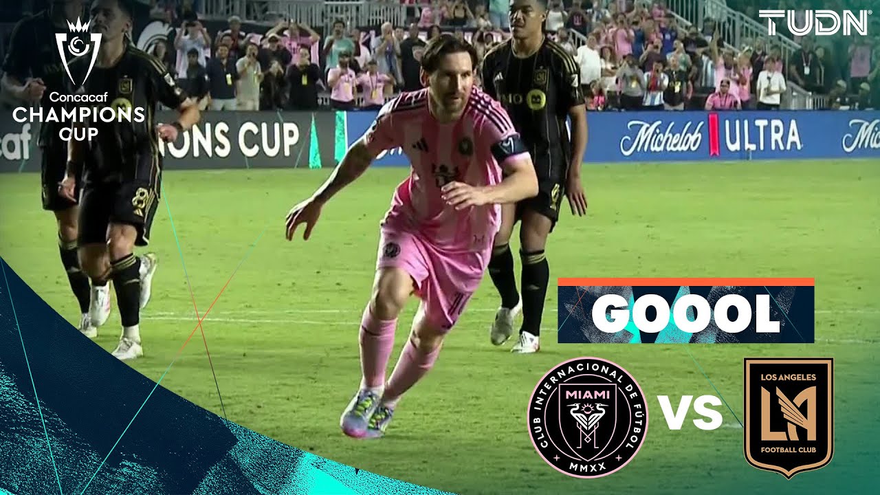 ¡REMONTADA! Doblete de Messi | Inter Miami 3-1 LAFC | Champions Cup ...