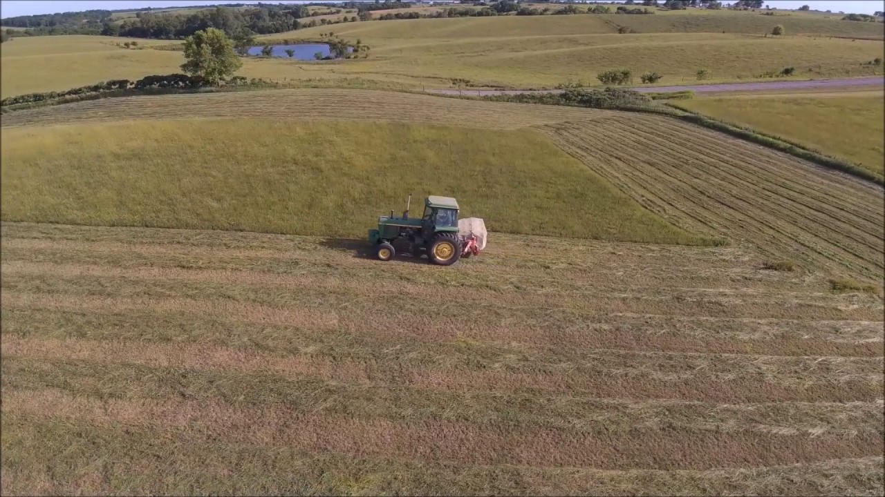 06092017 Tony mowing hay - YouTube