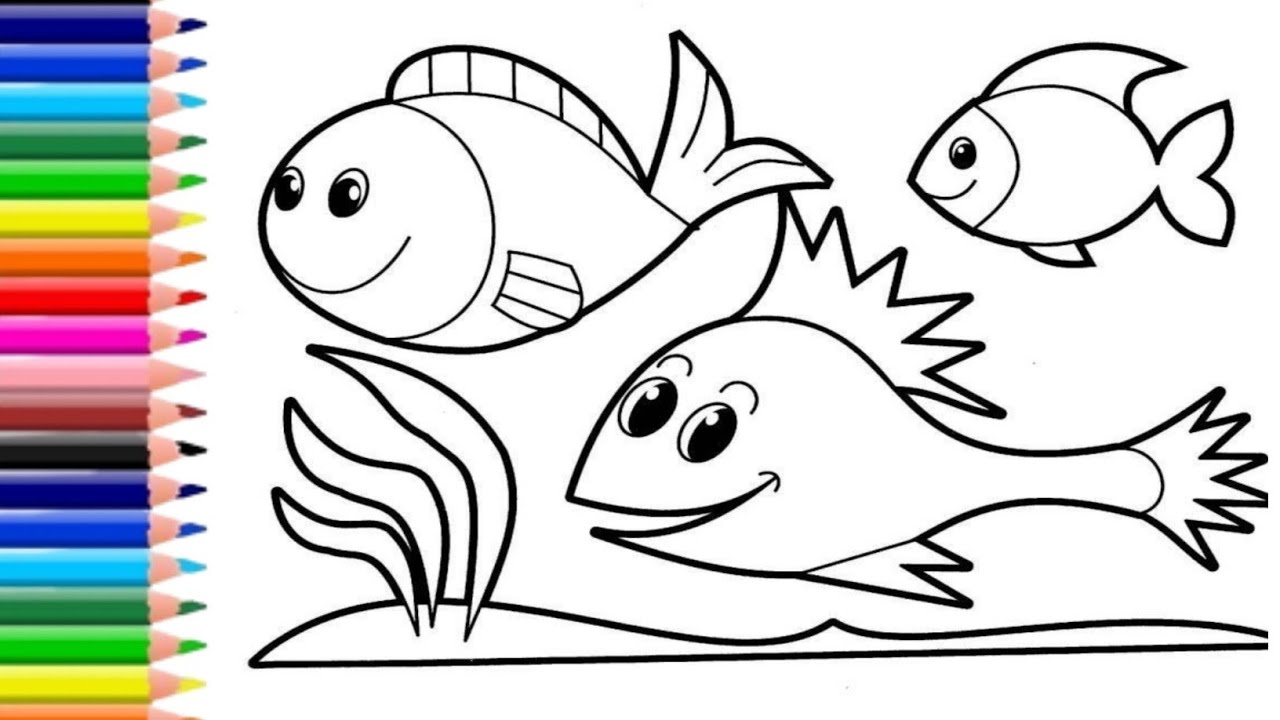 Aquarium fish drawing | aquarium fish drawing easy | how to draw ...