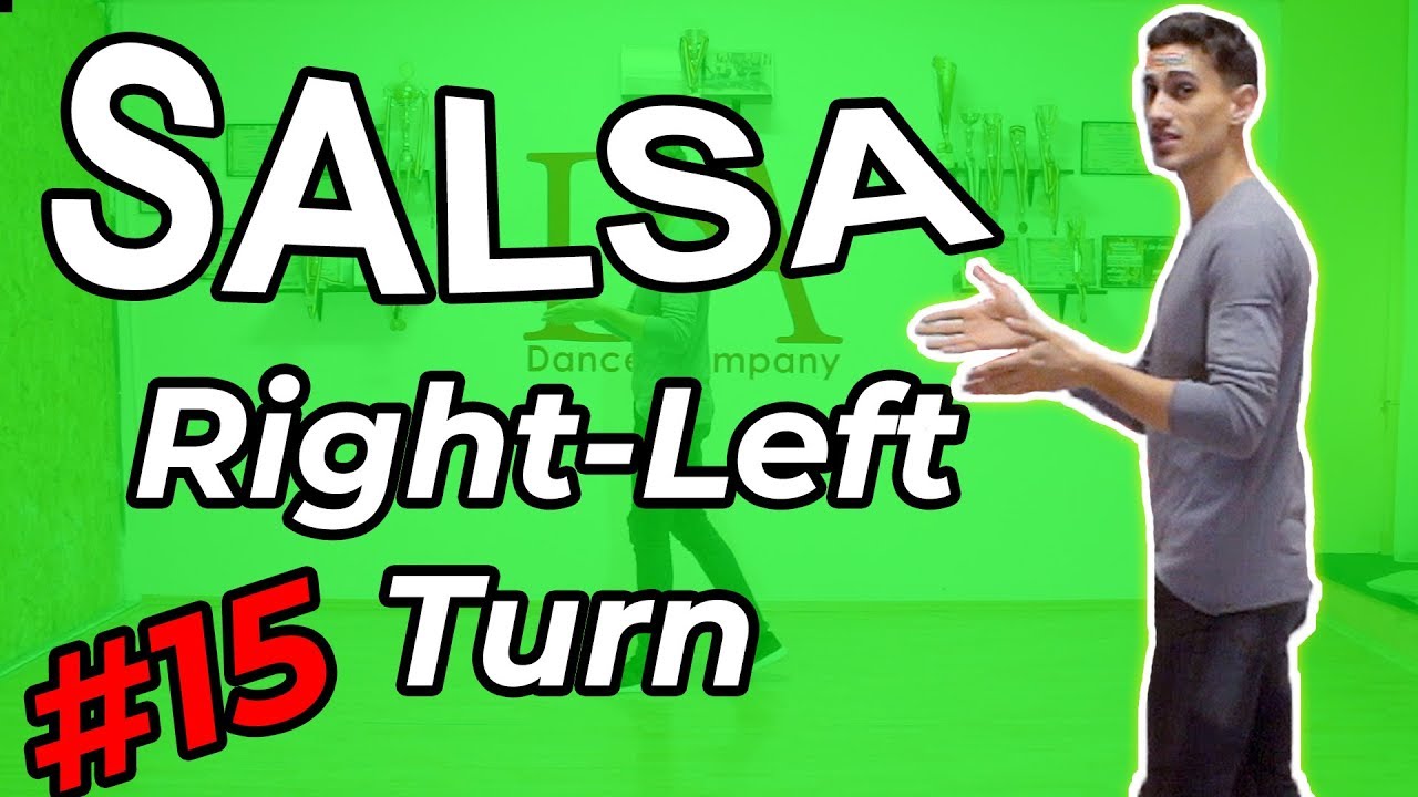 Salsa Footwork Tutorial 15: Right-Left Turn | by Marius 2018 - YouTube