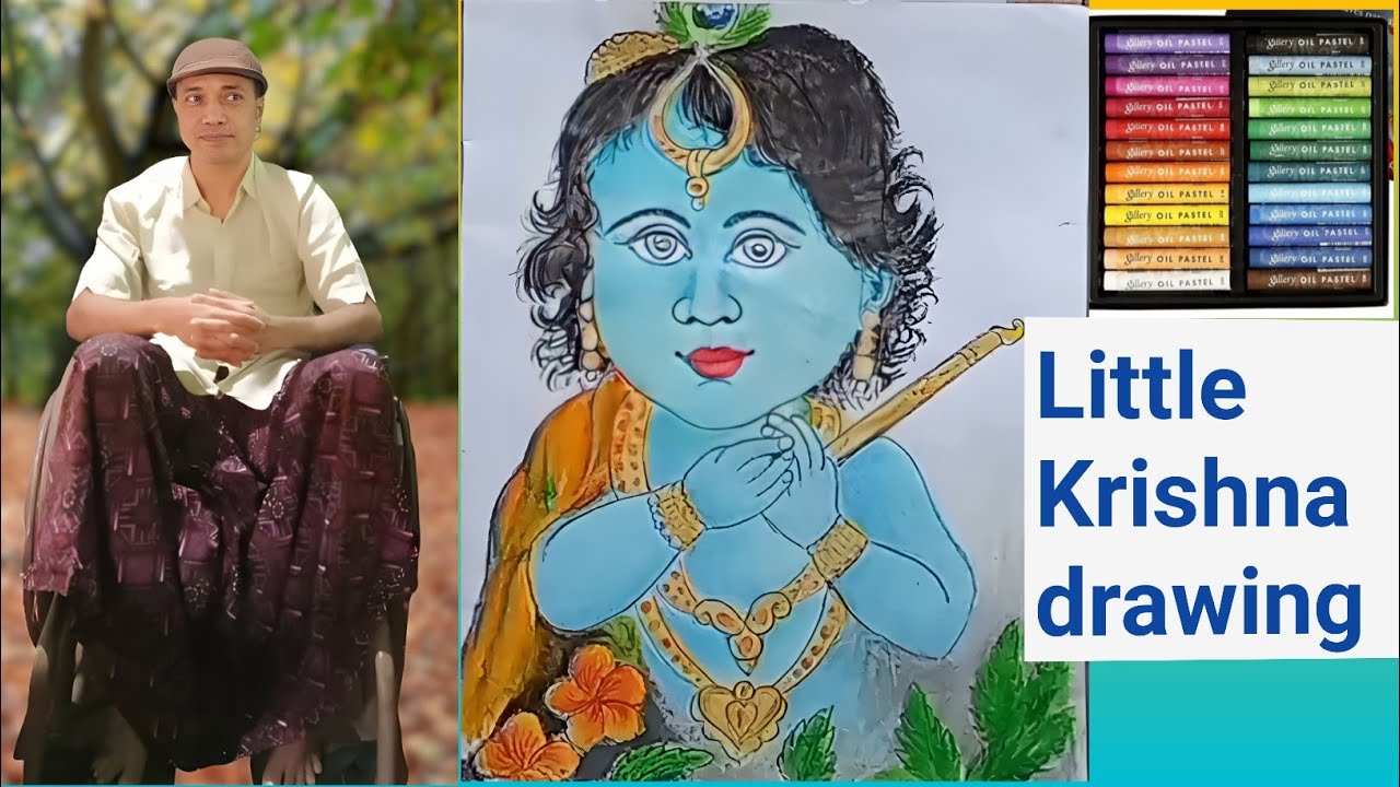 Little gopal drawing/Little Krishna draw #drawing #painting - YouTube