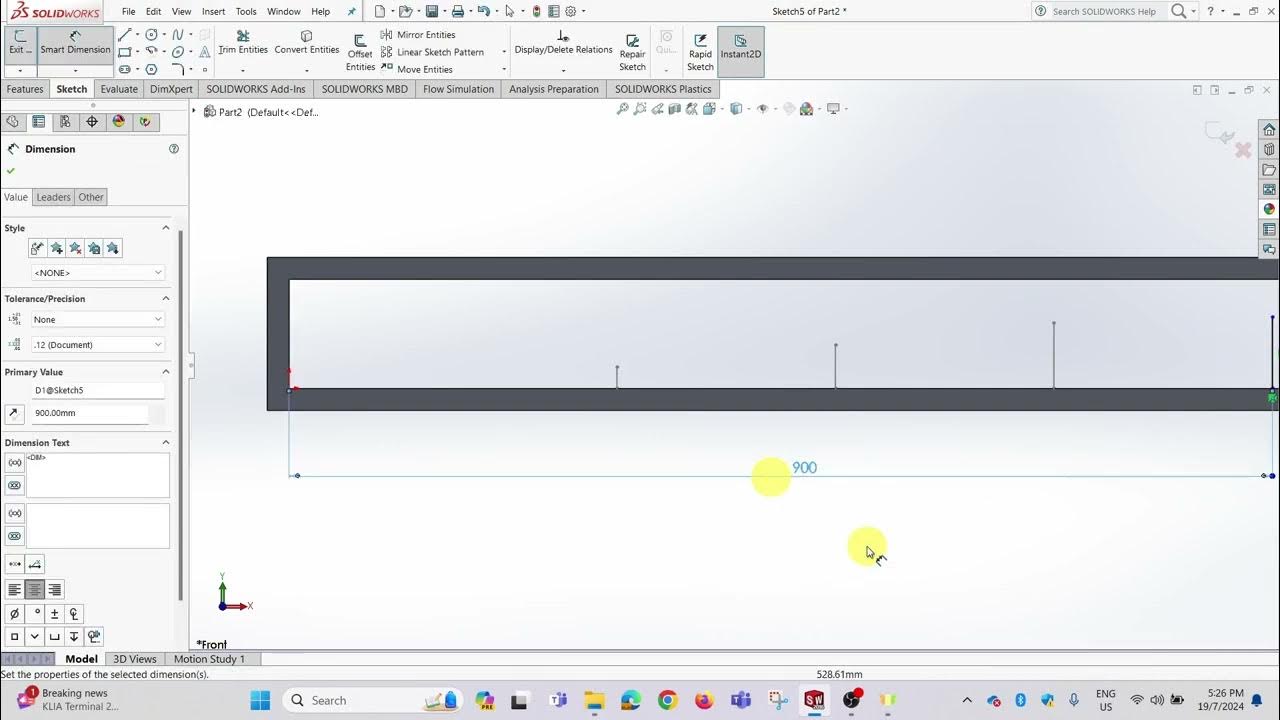 Solidworks Flow Simulation - Internal Flow Over Flat Plate (Part 1 ...