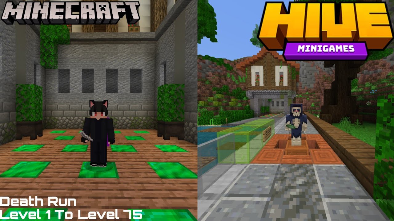 Death Run Level 1 To Level 75 (Hive Minecraft) #13 - YouTube