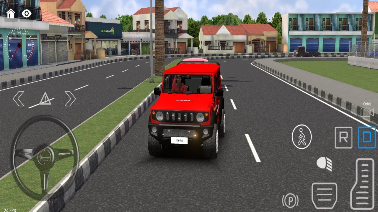 Red Colour Jeep Off Road X Simulator Android Game Play - Mobile Game ...