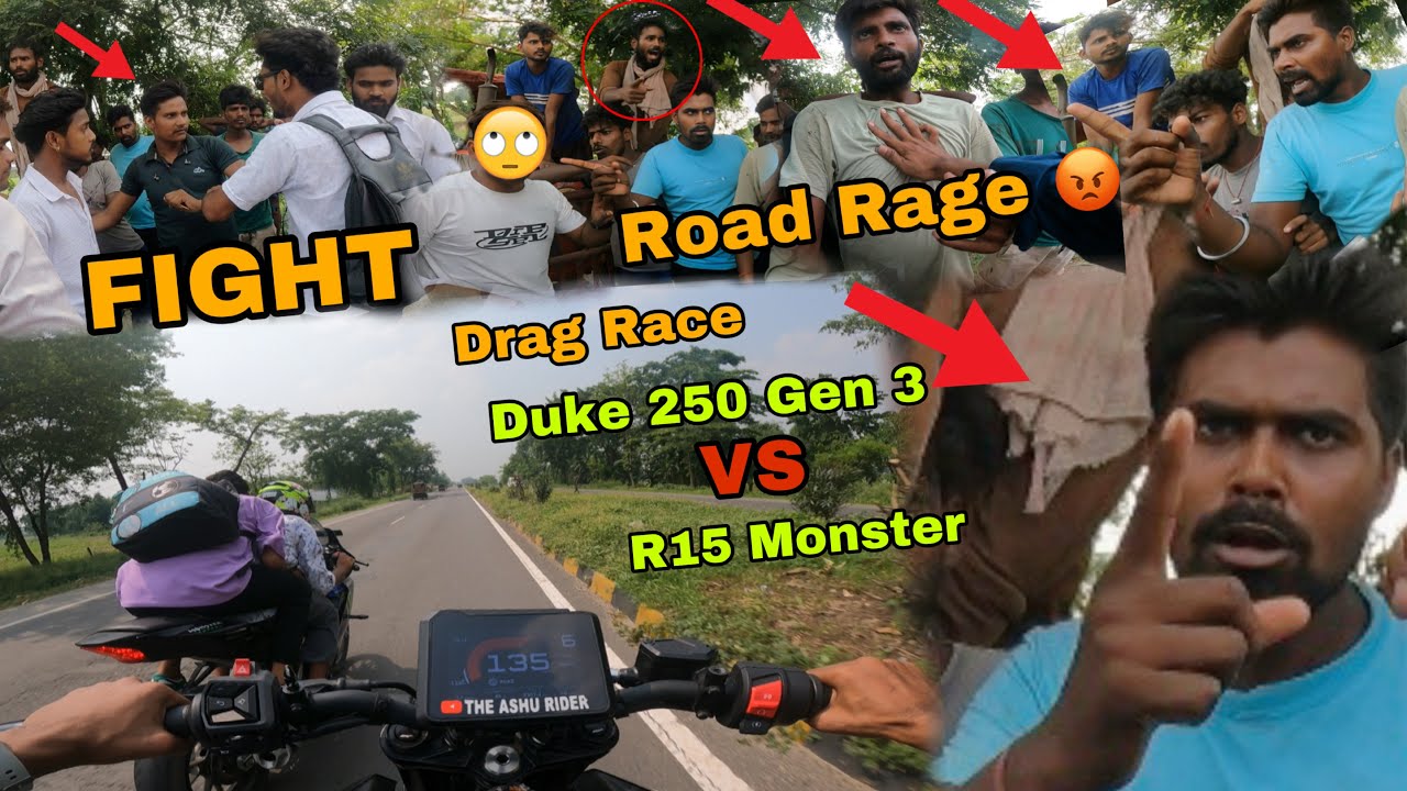 LIVE FIGHT🥺RECORD MY CAMERA ! With Drag Race Duke 250 Gen 3 Vs R15 ...