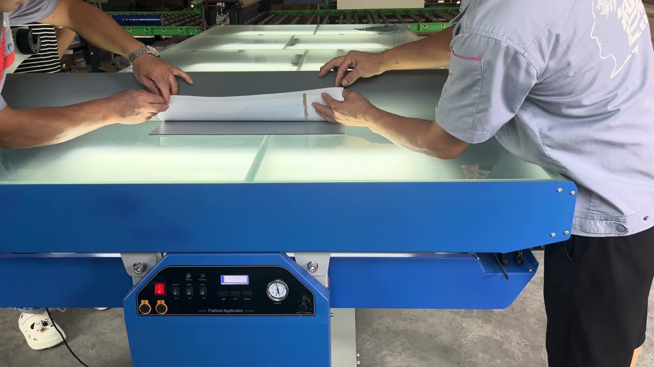 Flatbed Applicator/ How to do a Traffics Signs/ Laminator for Road ...