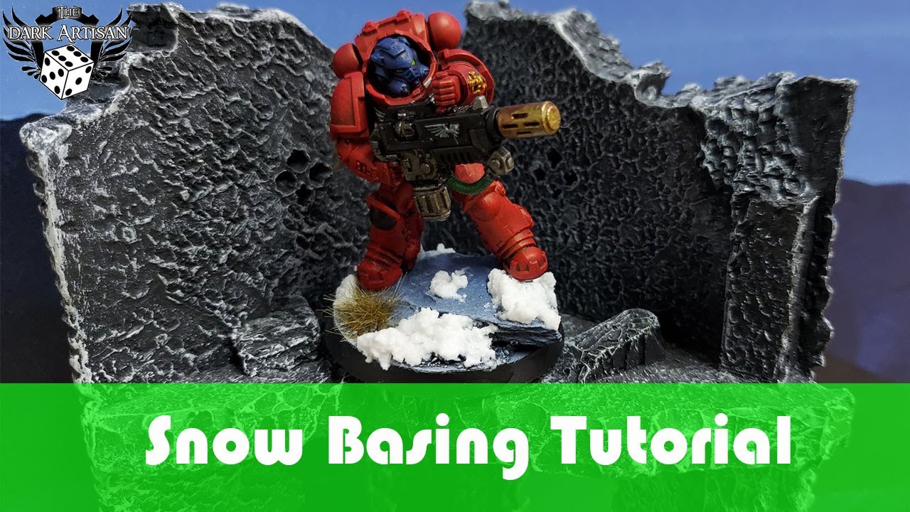 How to Make Snow Bases for Warhammer 40K and Age of Sigmar - YouTube