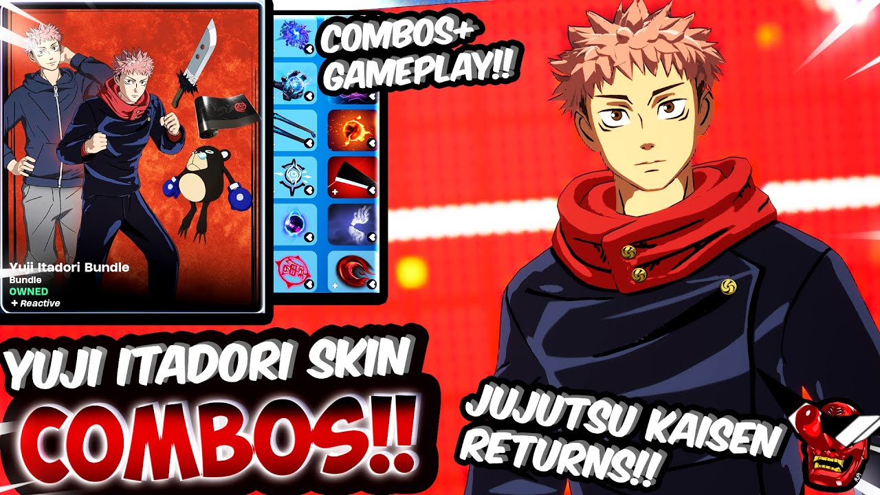 *NEW* YUJI ITADORI SKIN! | Best Combos | Gameplay | Before You Buy ...