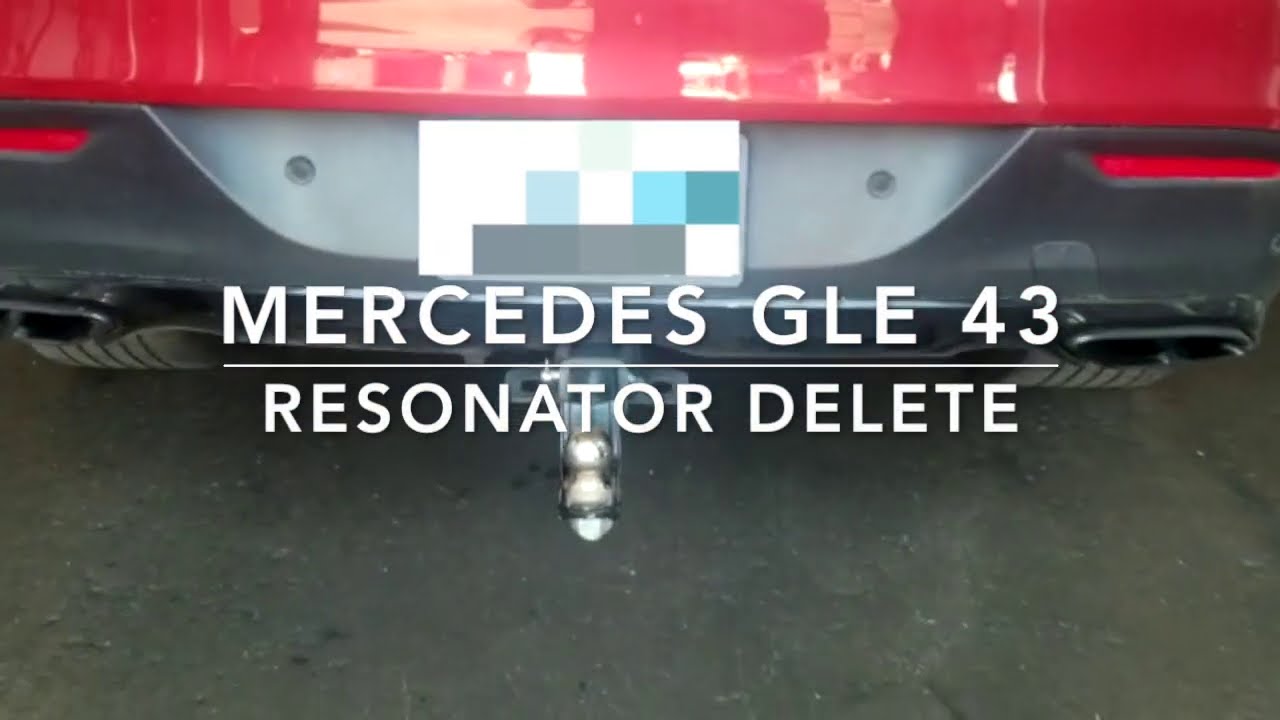 Mercedes GLE 43 Resonator Delete - YouTube