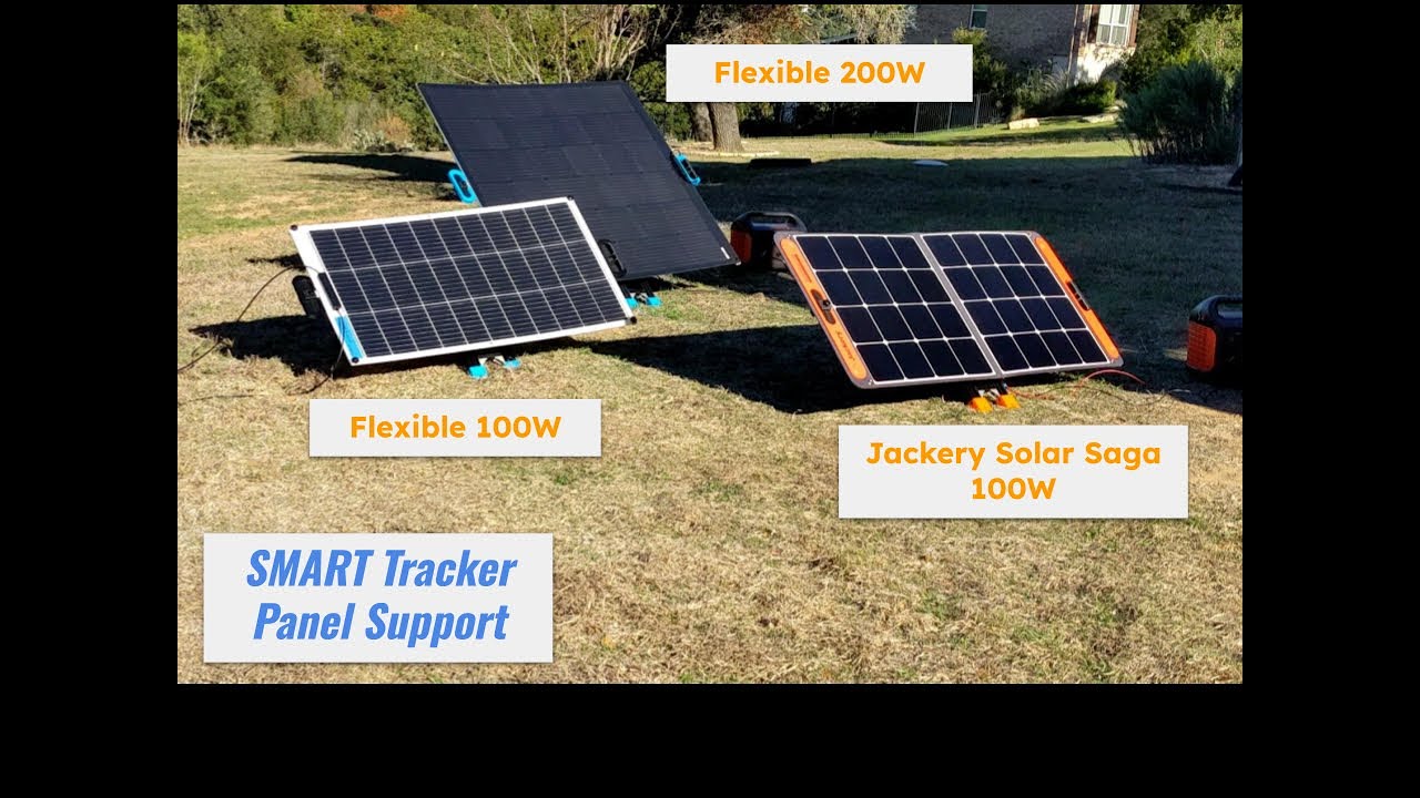 SMART Solar Tracker - panel support - YouTube