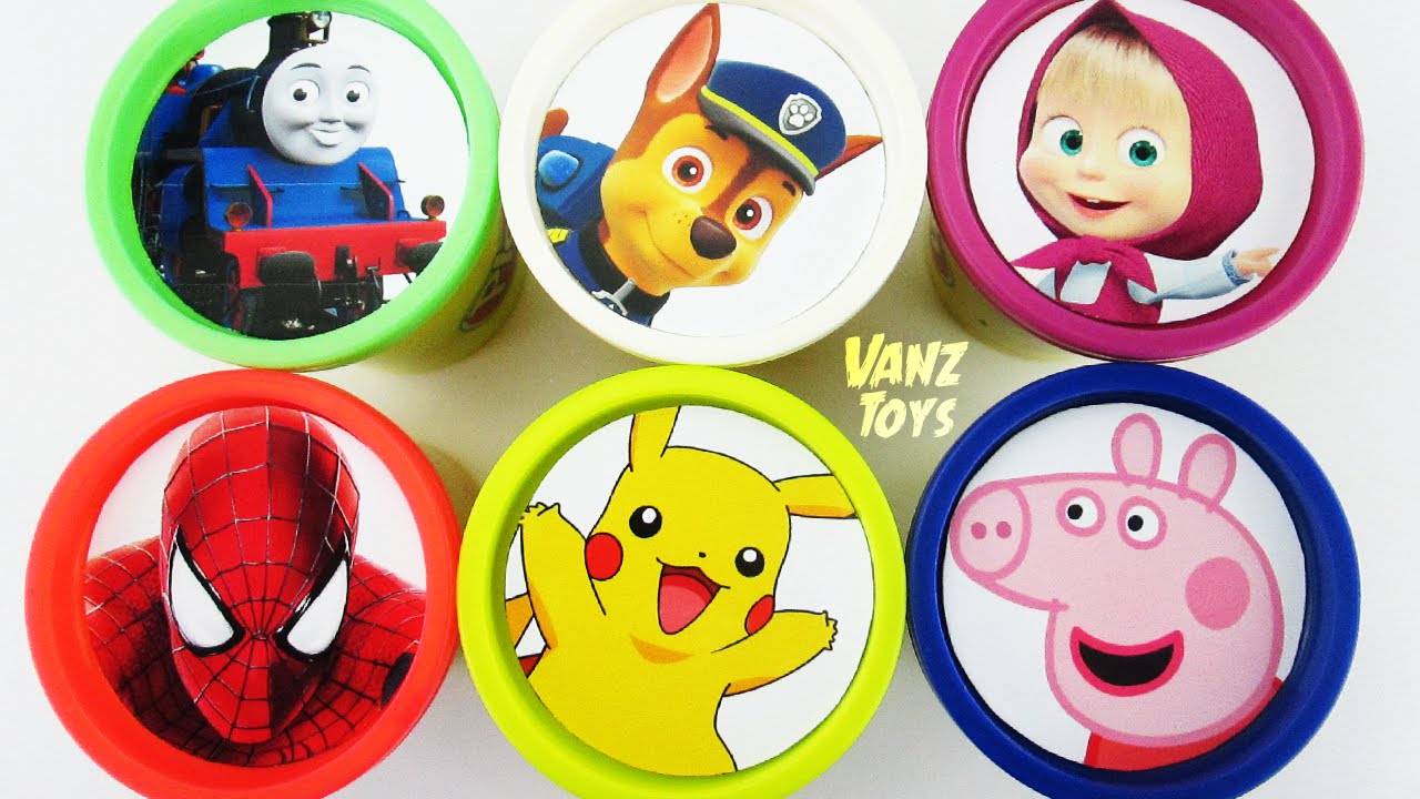 Vanz Toys - Play Doh Clay Surprise Cups Toys with Paw Patrol Thomas ...