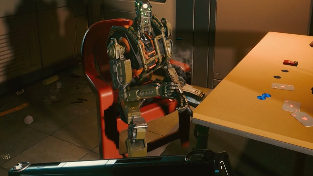 Cyberpunk 2077 Robots doing weird unnatural activities….for robots ...