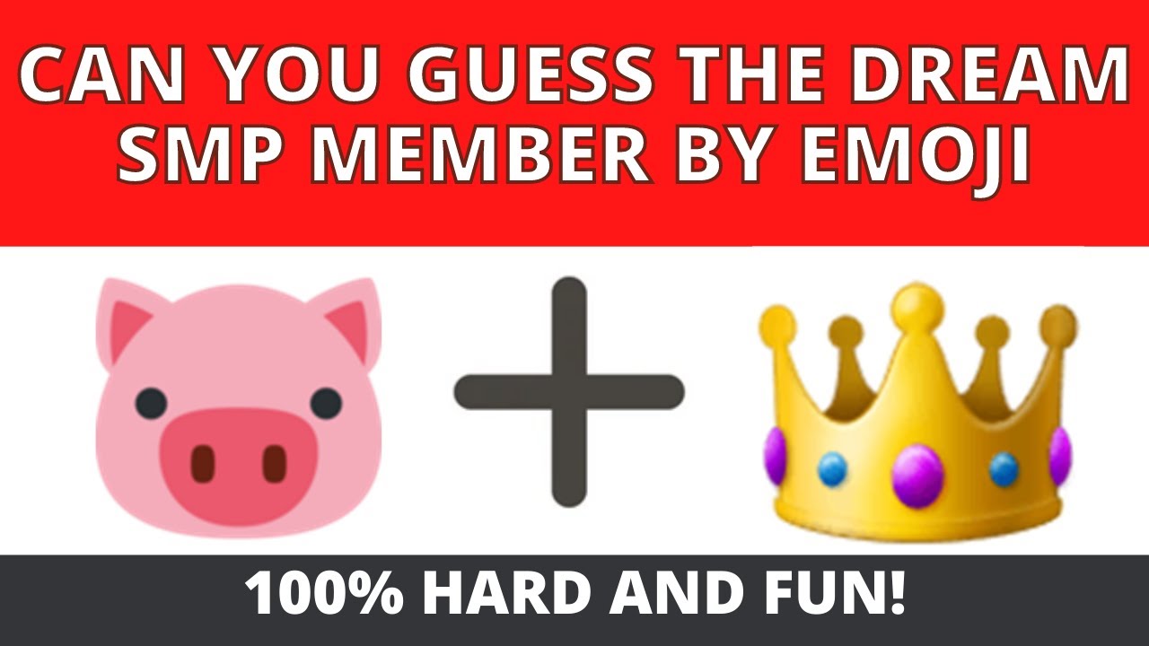 GUESS THE DREAM SMP MEMBER by EMOJI || ft. Dream, Technoblade ...