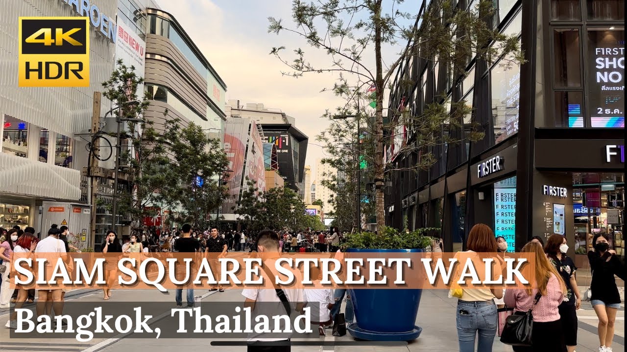 [BANGKOK] Siam Square Walking Street - Shopping Street - ถนนคนเดินสยาม ...