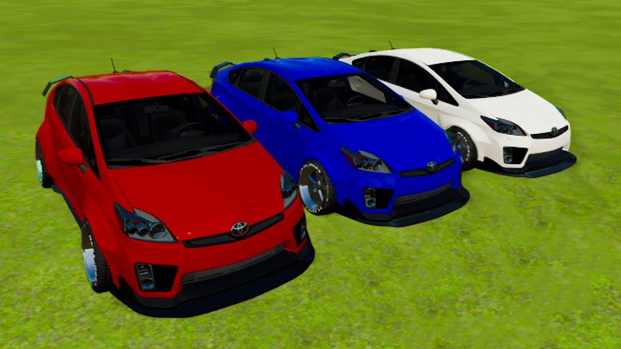 LOAD AND TRANSPORTING COLORED TOYOTA PRIUS CARS WITH SCANIA TRUCKS ...