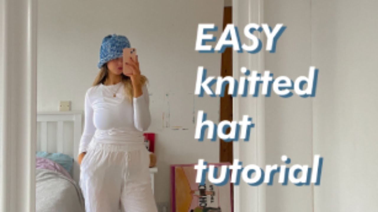 EASY Knitted Hat Tutorial | DIY - YouTube