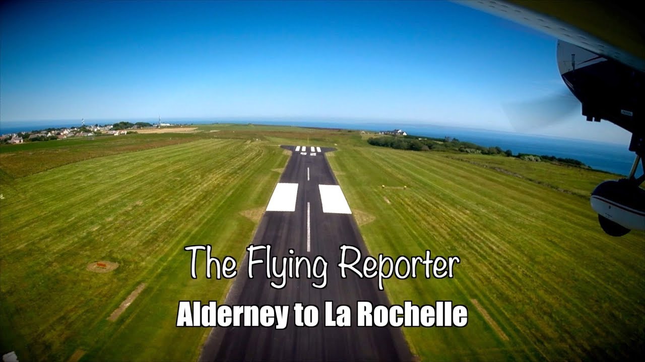 Flying from Alderney to La Rochelle - The Flying Reporter - YouTube