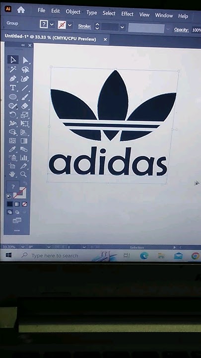 How To Create Adidas Logo Design In Adobe Illustrator || #shorts #shortsfeed #adidas #shortviral ...