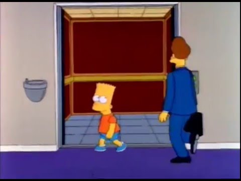 Bart Rides The Elevator (The Simpsons) - YouTube