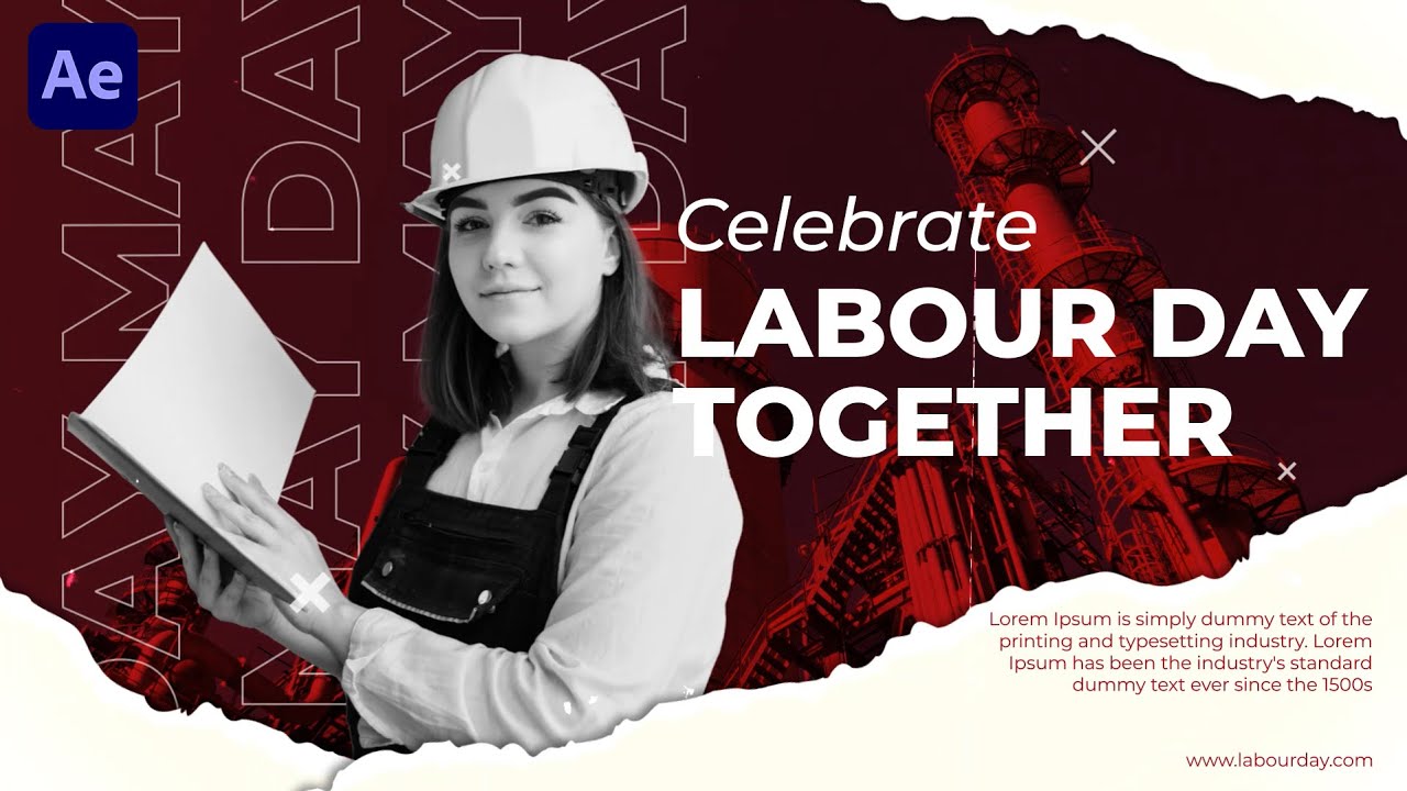 Celebrating Labour Day Promo In After Effects | After Effects Tutorial ...