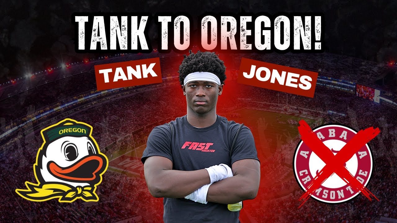 Tank Jones COMMITS to Oregon over Alabama - YouTube