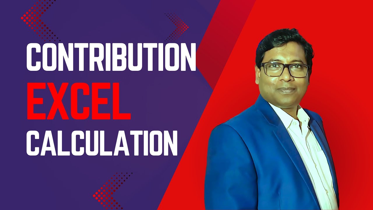 How to Calculate Contribution in Excel - YouTube
